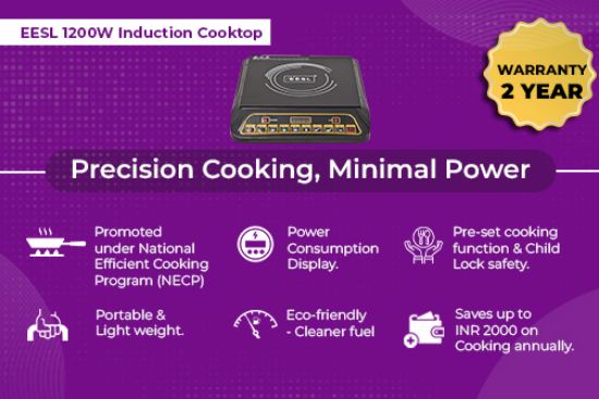 EESLMart India. 1200W Induction Cooktop with Slim Body and Premium ...